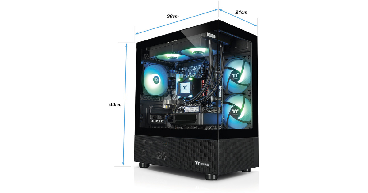 Thermaltake FTW A-Line LCS 5060, Gaming-PC schwarz/transparent, Windows ...