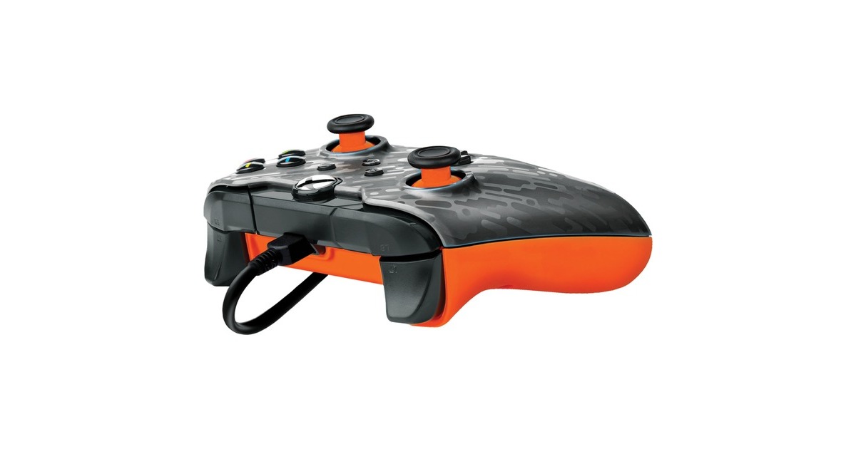 PDP Wired Controller - Atomic Carbon, Gamepad anthrazit/orange, für ...
