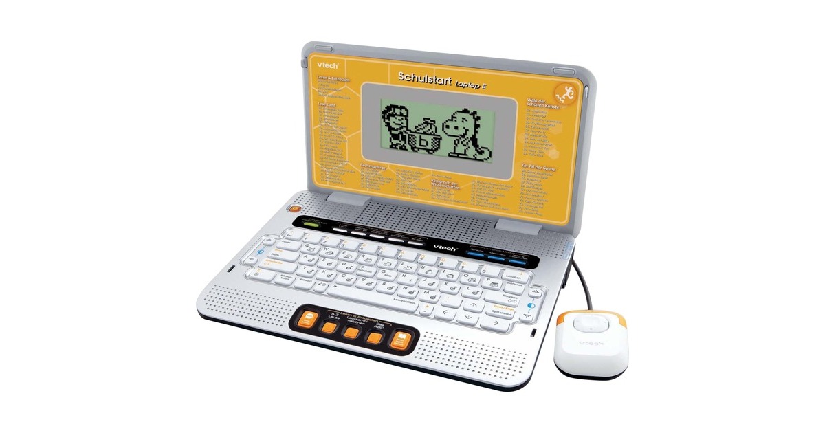 VTech Schulstart Laptop E, Lerncomputer gelb/grau Outlet