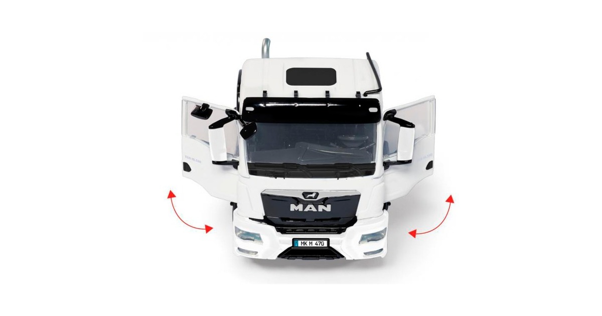Wiking MAN TGS 18.510 4x4 BL 2-Achs-Zugmaschine, Modellfahrzeug weiß