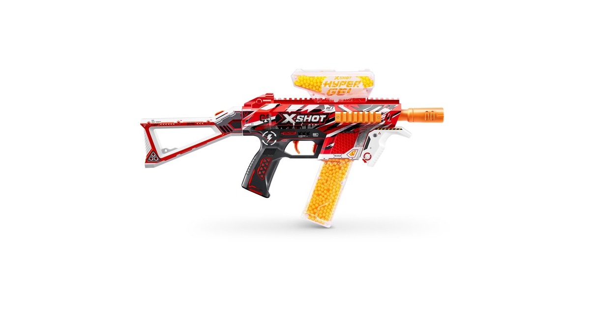 ZURU XSHOT - Hyper-Gel Blaster Trace Fire, Gel-Blaster inkl. 2500 Gel ...