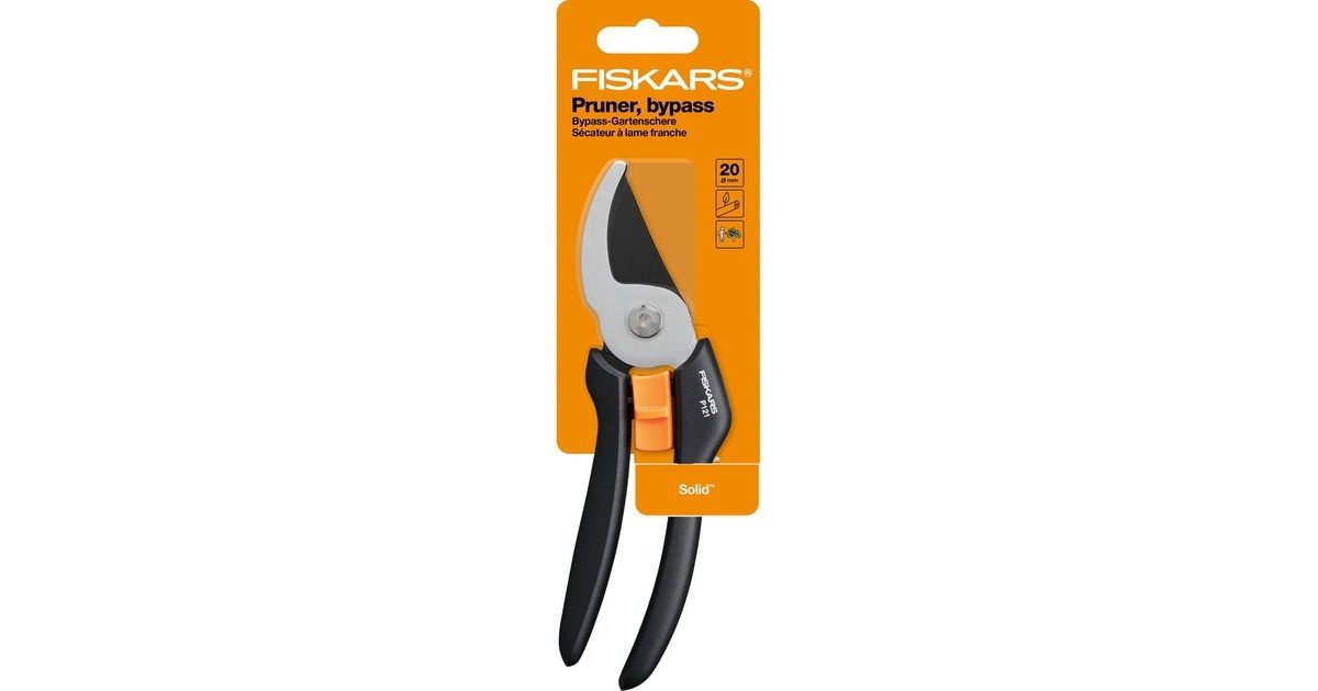 Fiskars Solid Bypass-Gartenschere P121 orange/schwarz Fiskars Solid Bypass-Gartenschere P121 orange/schwarz