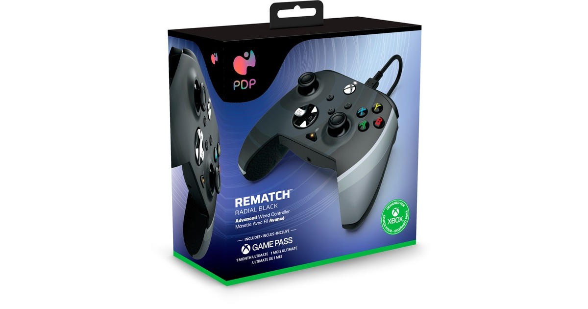 PDP Rematch Advanced Wired Controller - Radial Black, Gamepad schwarz ...