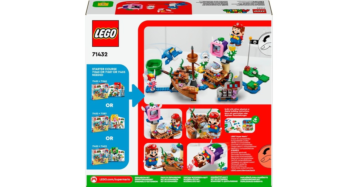 LEGO 71432 Super Mario Dorrie und das versunkene Schiff ...