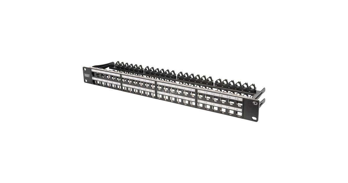 Digitus Modulares High Density Patch Panel, 24-Port, Rack Mount ...