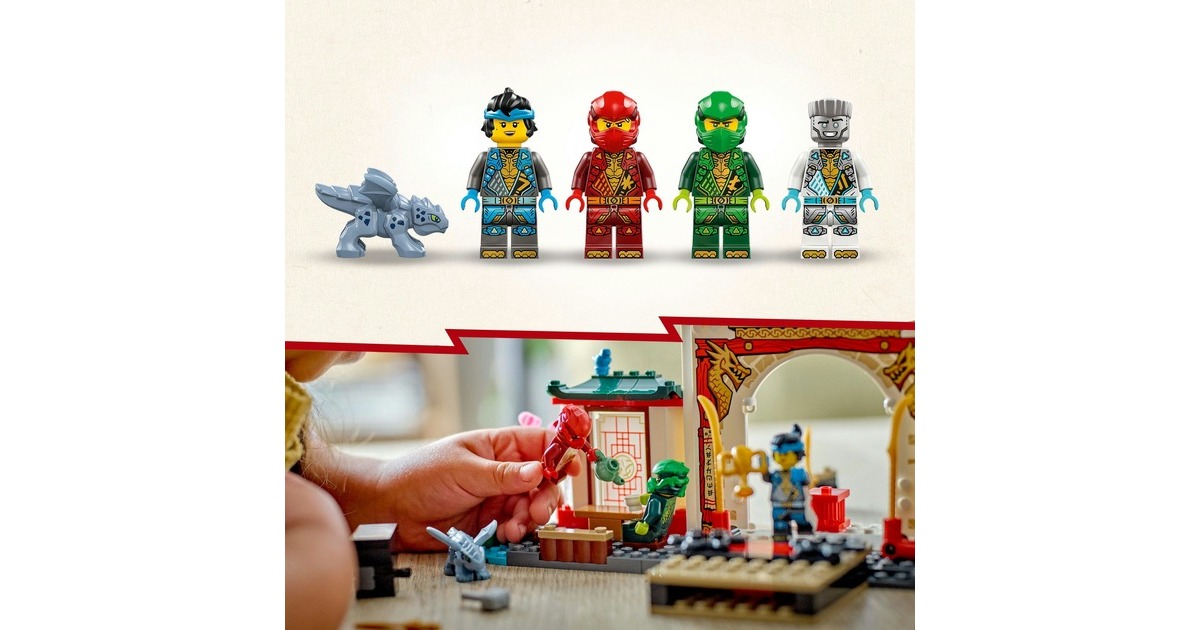 LEGO 71831 Ninjago Spinjitzu-Tempel der Ninja, Konstruktionsspielzeug ...