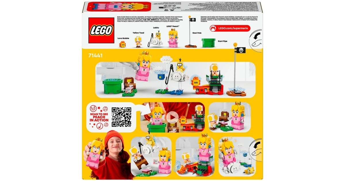 LEGO 71441 Super Mario Abenteuer mit der interaktiven LEGO Peach ...