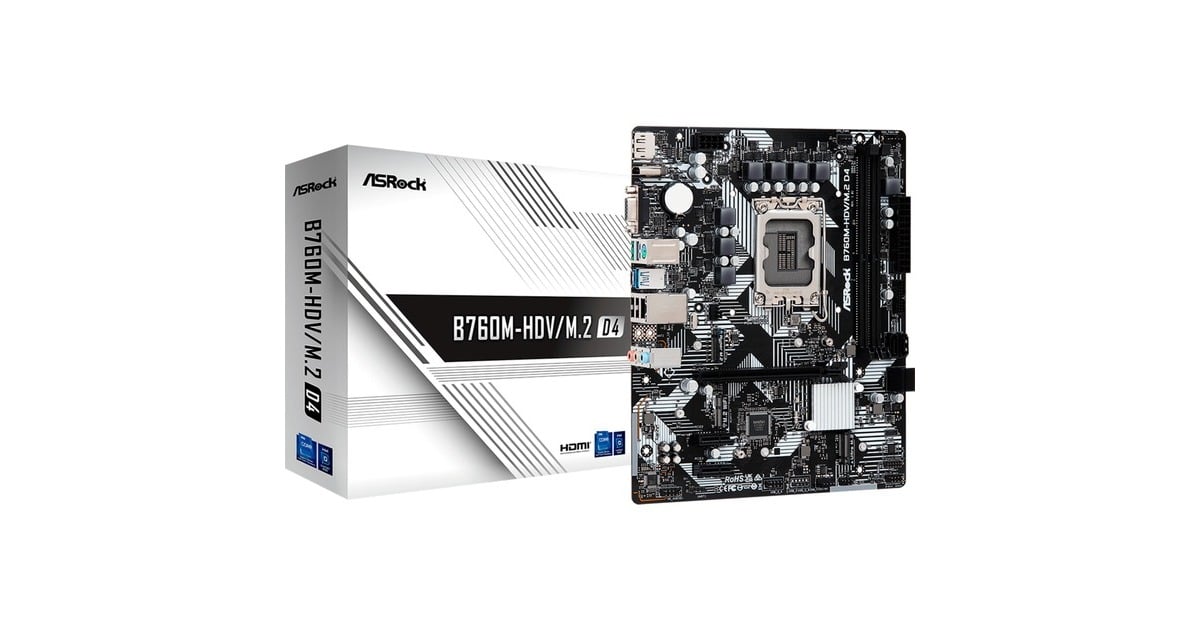 ASRock B760M-HDV/M.2 D4, Mainboard Outlet
