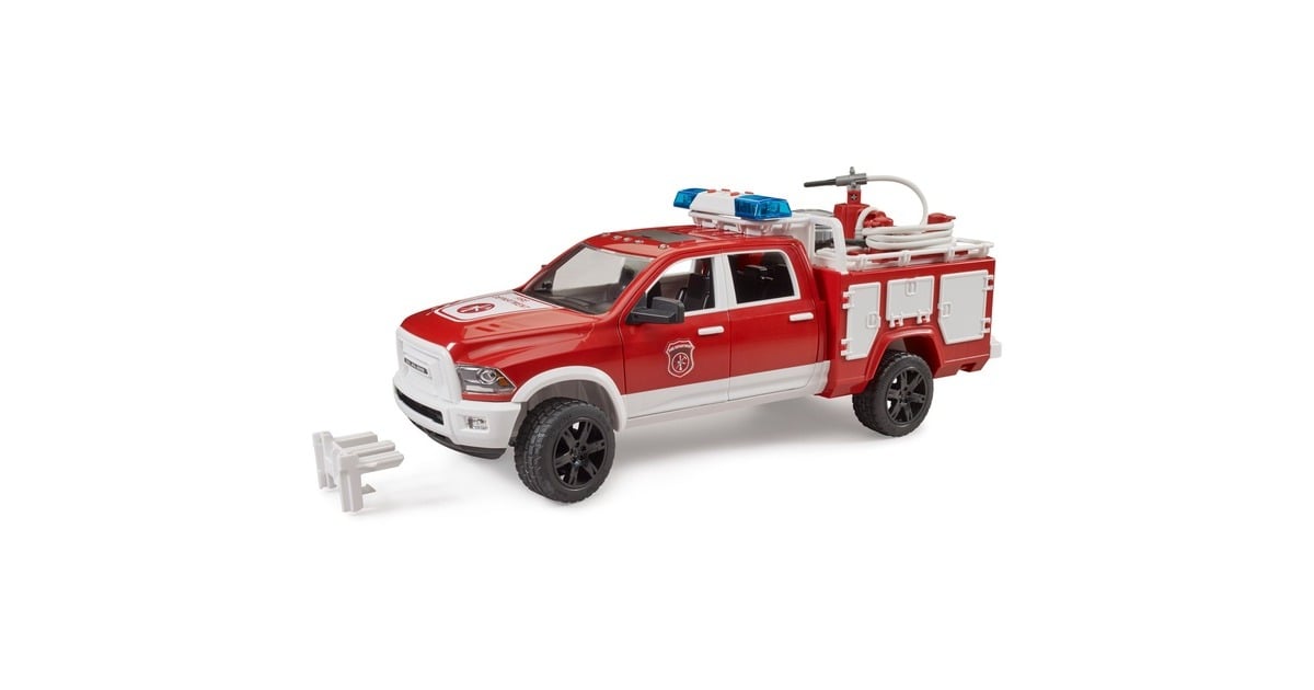 bruder RAM 2500 Feuerwehreinsatzwagen mit Licht und Sound, Modellfahrzeug