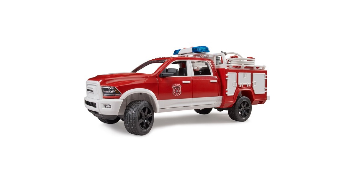 bruder RAM 2500 Feuerwehreinsatzwagen mit Licht und Sound, Modellfahrzeug