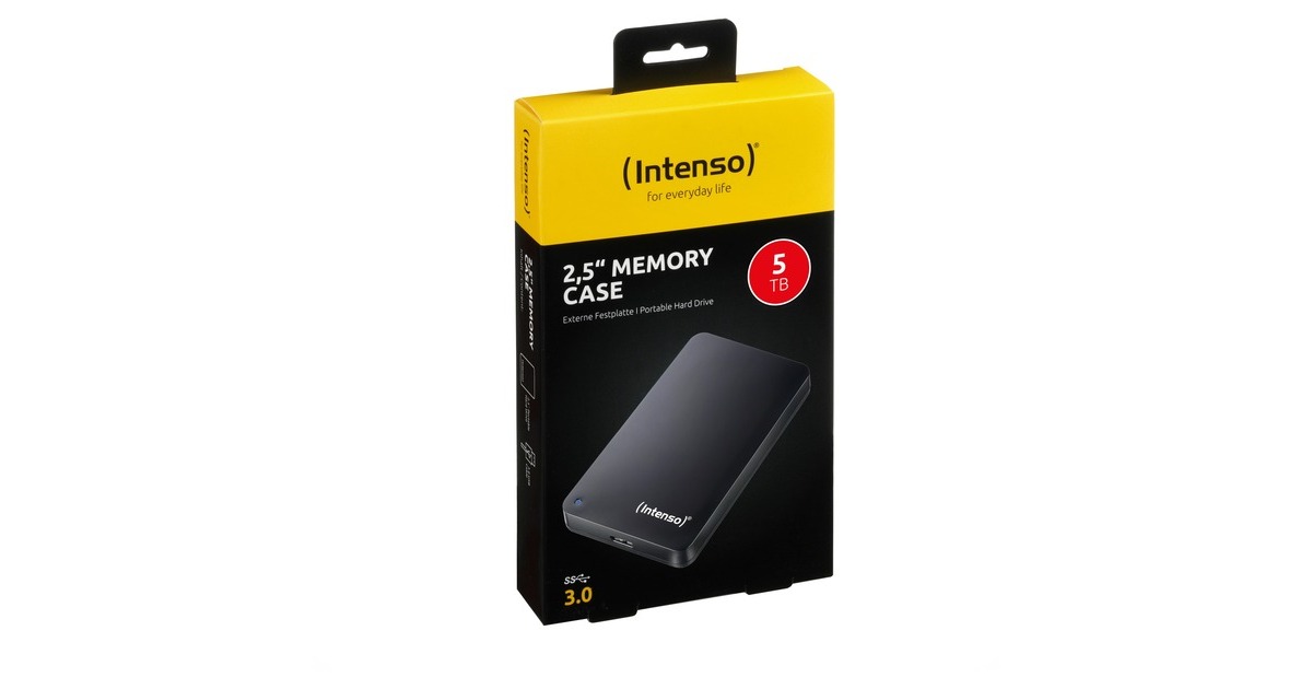 Intenso Memory Case 5 TB, Externe Festplatte schwarz, extern, Micro-USB ...