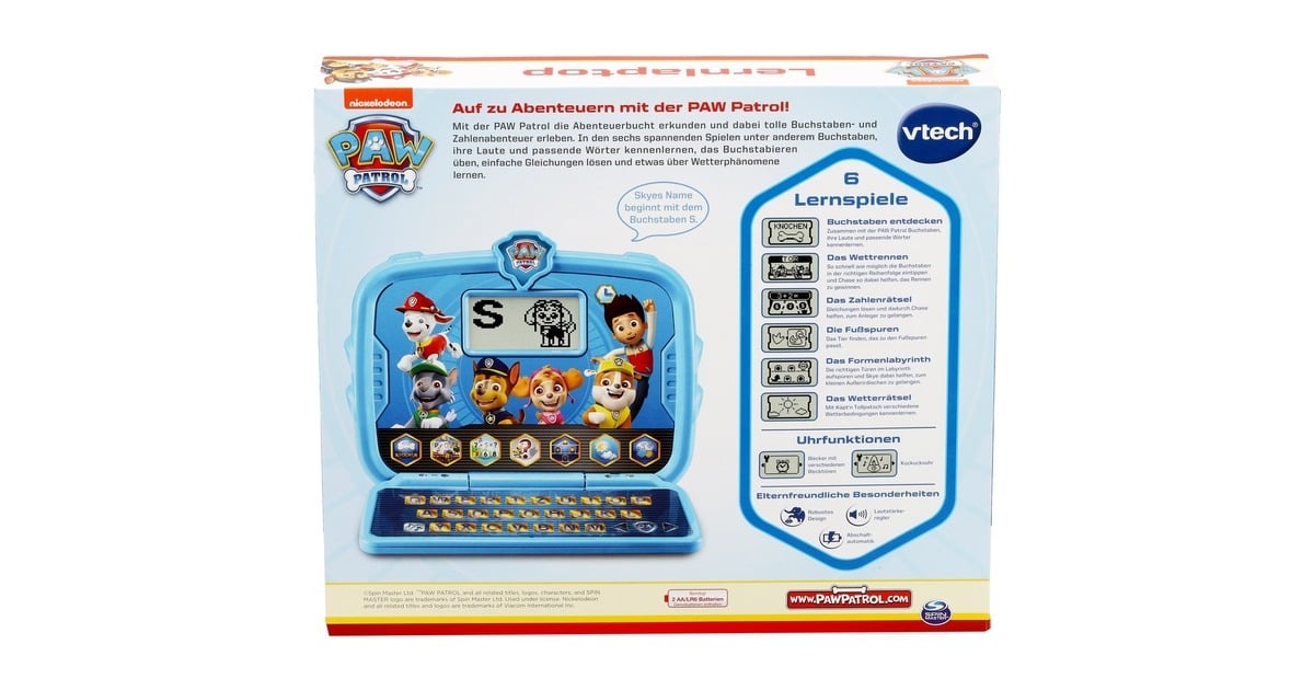 VTech PAW Patrol Lernlaptop, Lerncomputer blau