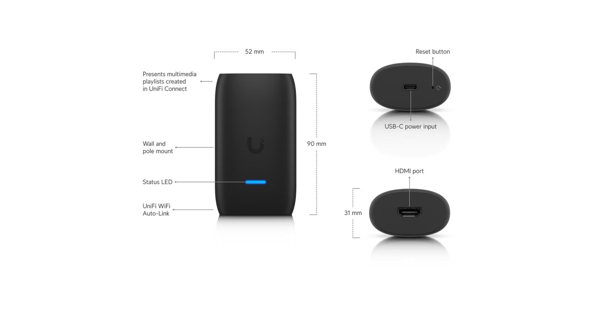 Ubiquiti Display Cast Lite, Netzwerkplayer