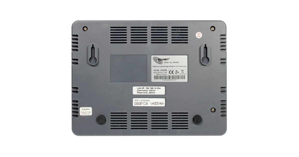 ALLNET ISP Bridge Modem g.fast mit Supervectoring
