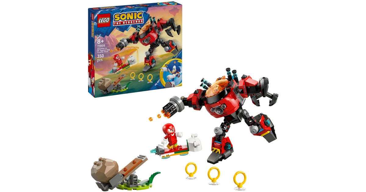 LEGO 77005 Sonic the Hedgehog Knuckles vs. Dr. Eggmans Egg Crusher Mech ...