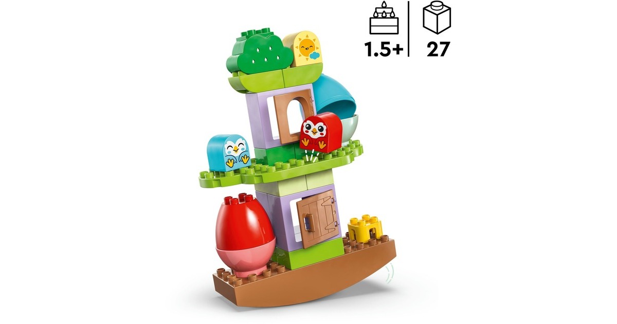 LEGO 10440 DUPLO Baum zum Balancieren und Stapeln, Konstruktionsspielzeug