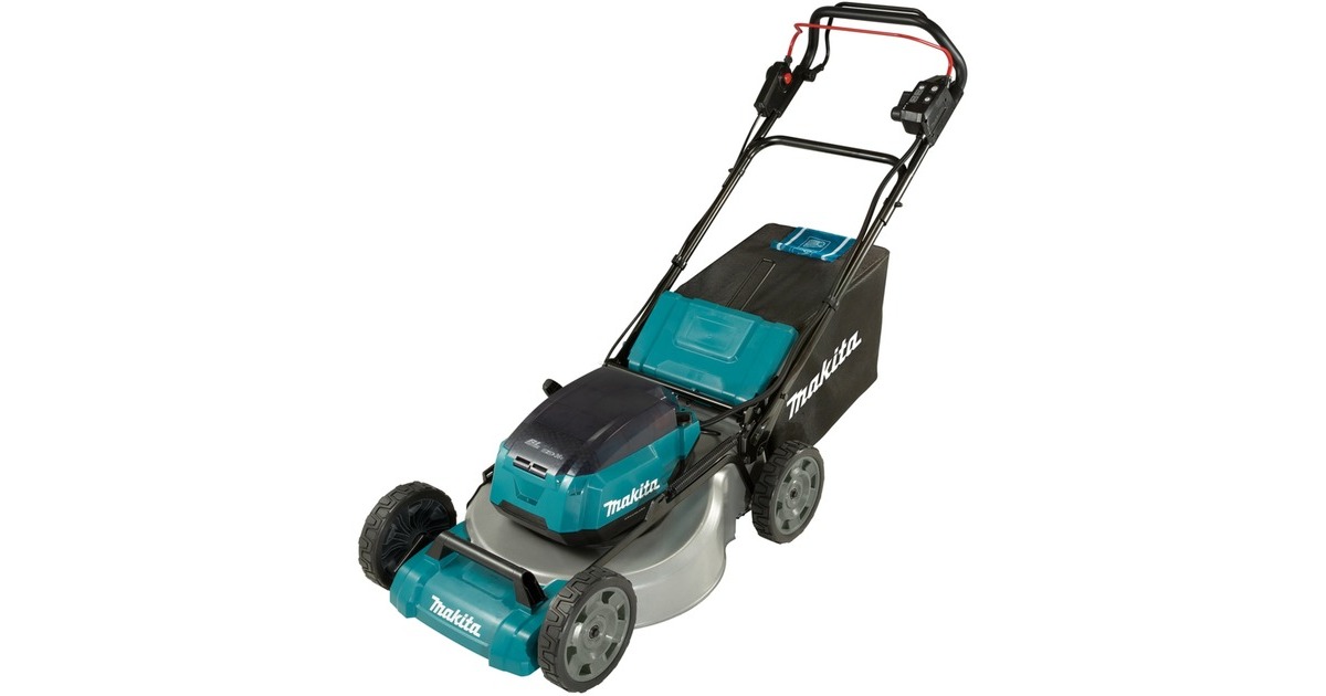 Makita Akku-Rasenmäher DLM536Z, 36Volt (2x18Volt) blau/schwarz, ohne Akku und Ladegerät, mit ...