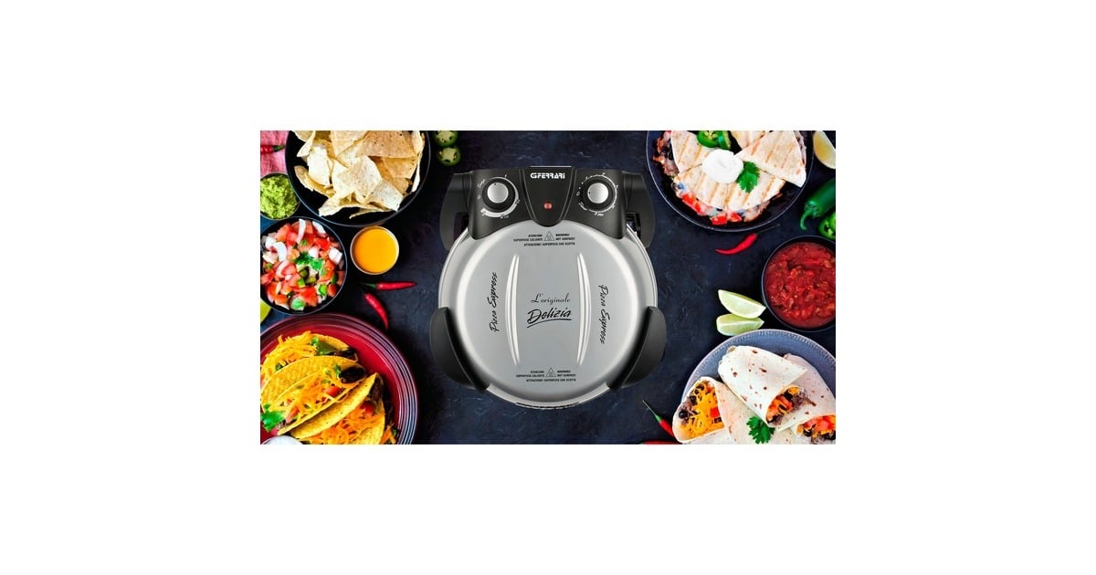 G3 Ferrari Delizia Pizzaofen G1000606 silber, 1.200 Watt, für Pizza Ø 31cm