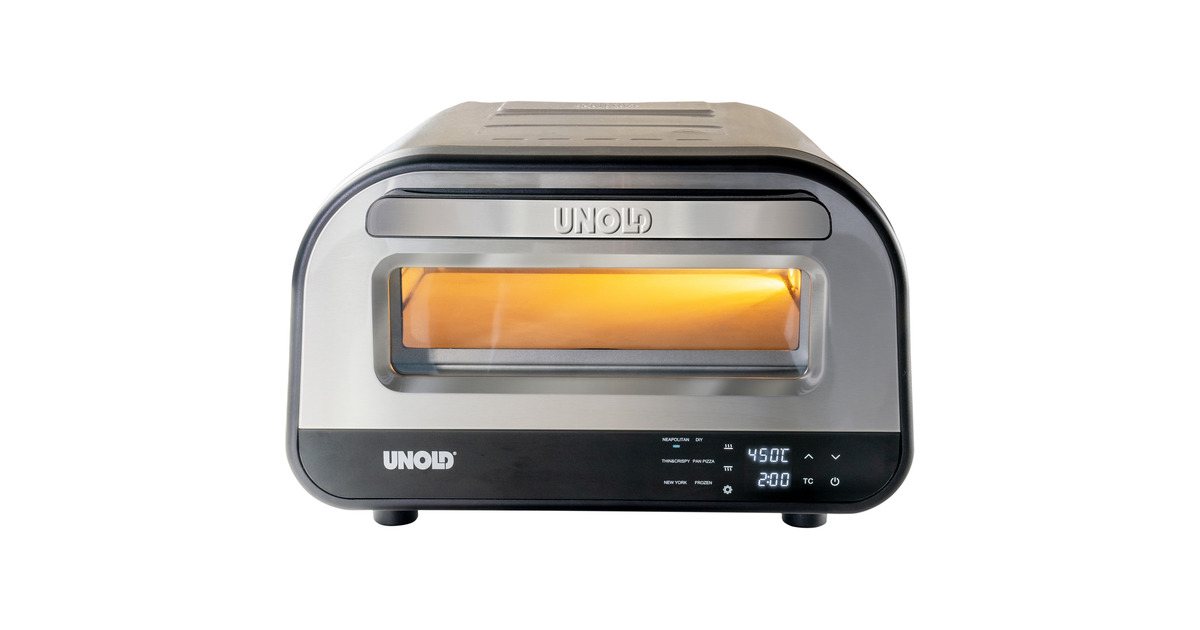 Unold Pizzaofen Luigi edelstahl/schwarz, 1.700 Watt, für Pizzen bis ca ...