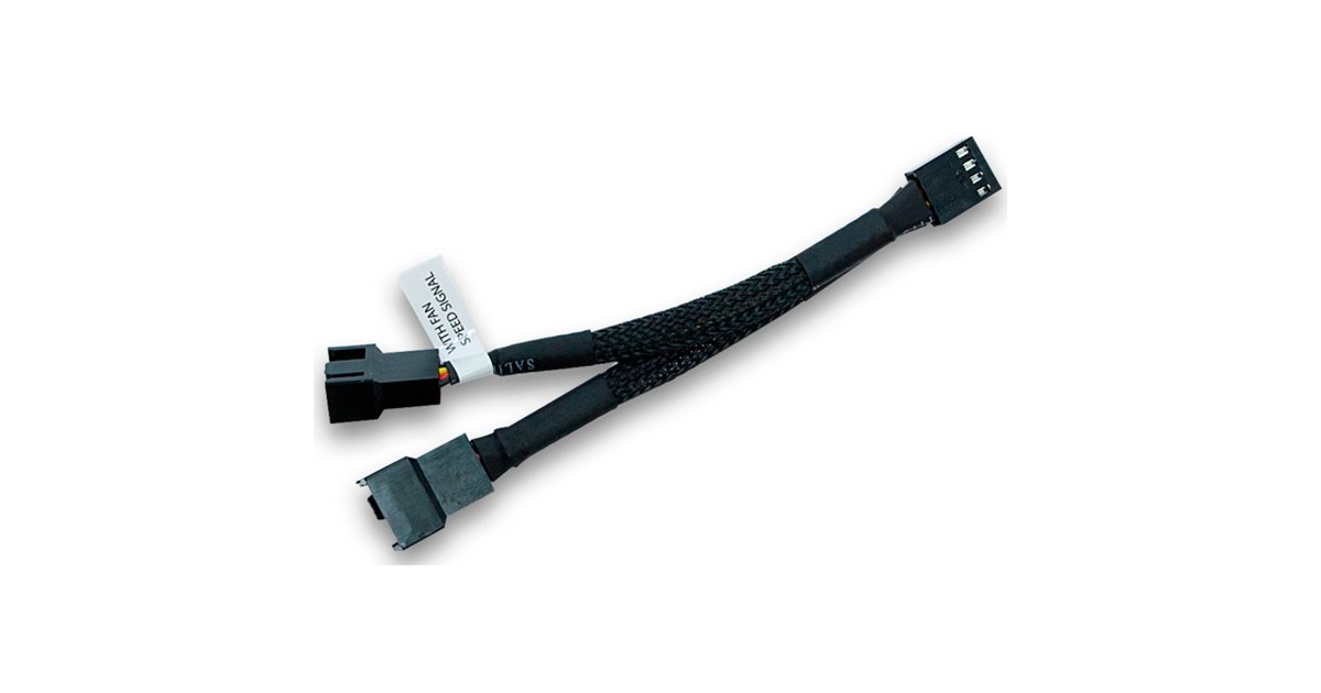 EKWB Y-Kabel für 4 Pin PWM Lüfter, 10cm schwarz