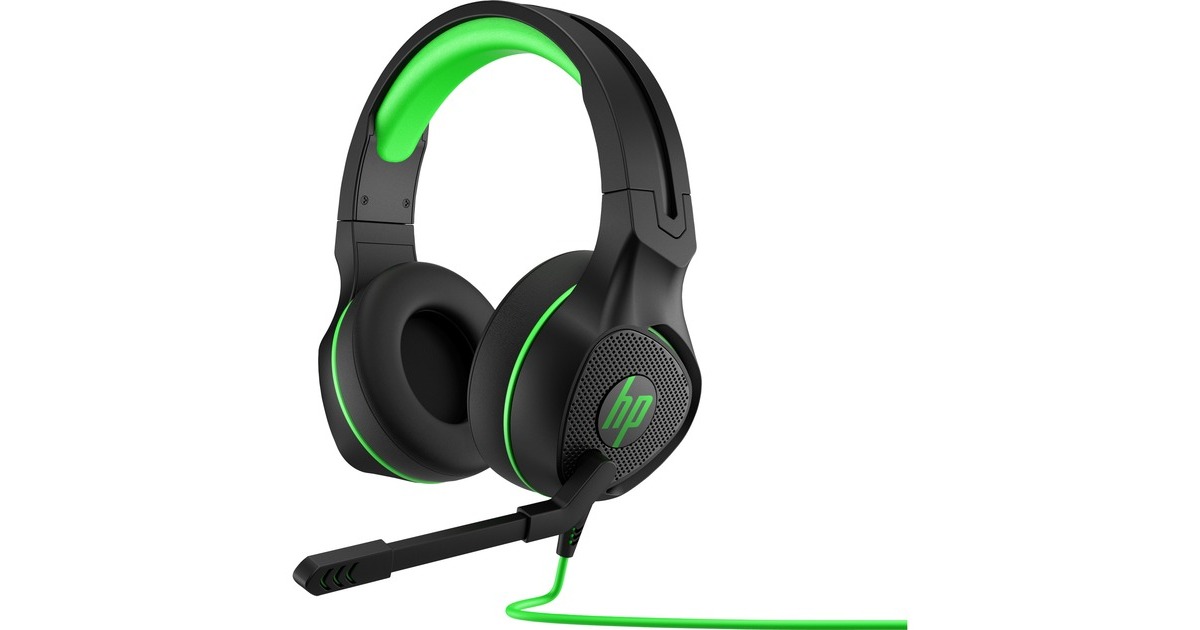 HP Pavilion Gaming 400 Headset, Gaming-Headset schwarz/grün, Klinke