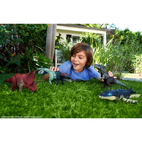 Mattel Jurassic World Wild Roar - Dryptosaurus, Spielfigur