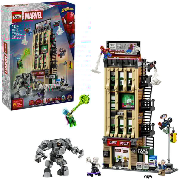 LEGO 76342 Marvel Super Heroes Spider-Man vs. Mysterio: Daily Bugle ...
