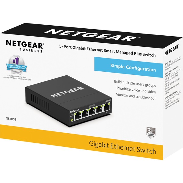 Netgear GS305E, Switch