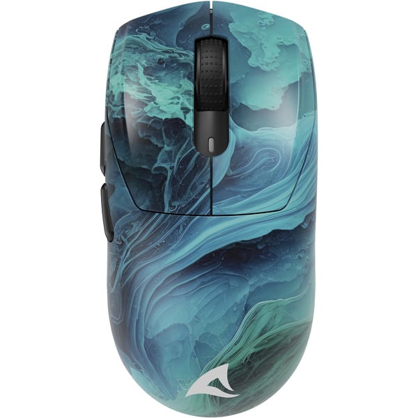 Sharkoon SKILLER SGM25W Ocean , Gaming-Maus türkis/blau