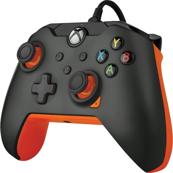 Pdp Wired Controller Atomic Black Gamepad Schwarz Orange Für Xbox