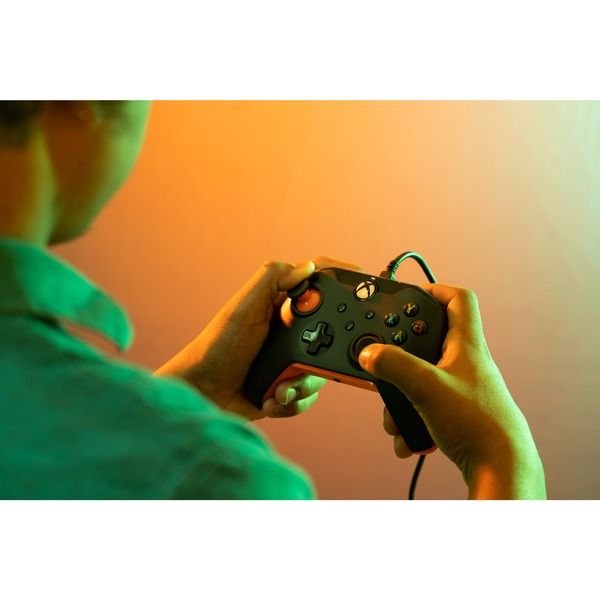Pdp Wired Controller Atomic Black Gamepad Schwarz Orange Für Xbox