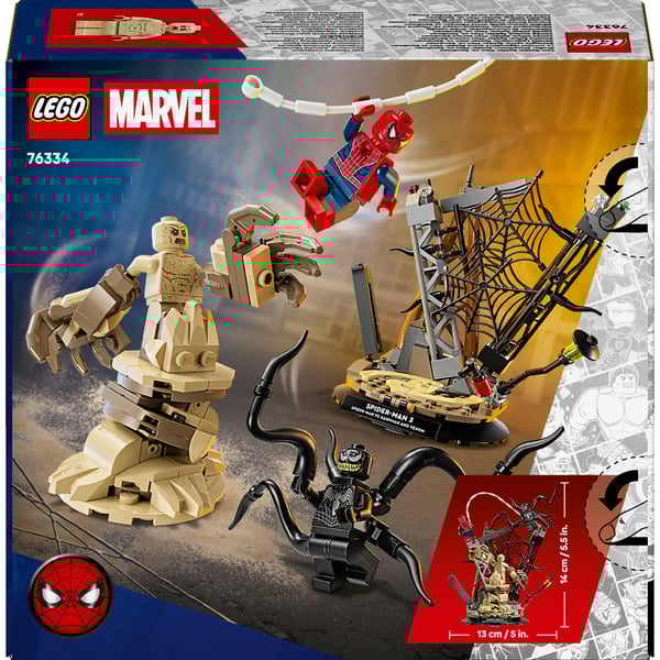 LEGO 76334 Marvel Super Heroes Großer Showdown: Spider-Man vs. Sandman ...