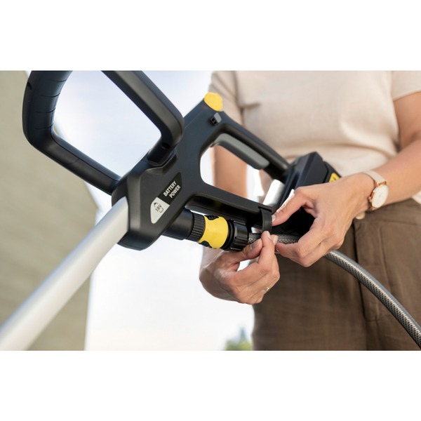 Kärcher Akku-Terrassenreiniger PCL 3-18 Battery Set, Hartbodenreiniger gelb/schwarz, Li-Ionen ...