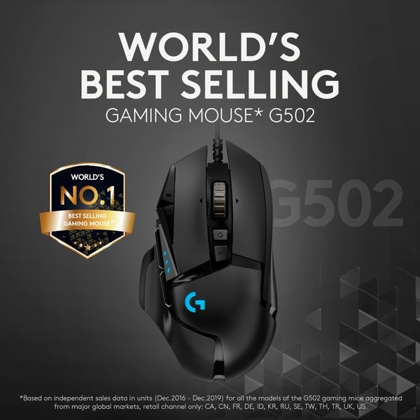 Logitech Gaming G502 HERO, Gaming-Maus schwarz Outlet