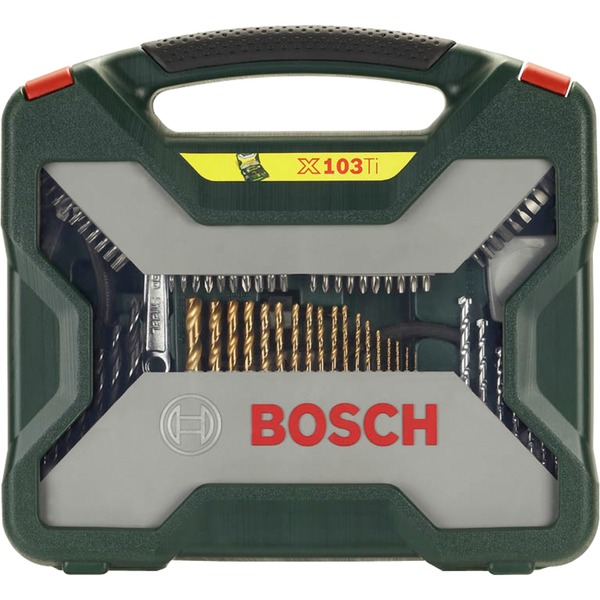 Bosch Heimwerken & Garten X-Line Titanium Bohrer- und Schrauber-Set, 103-teilig, Bohrer- & Bit ...