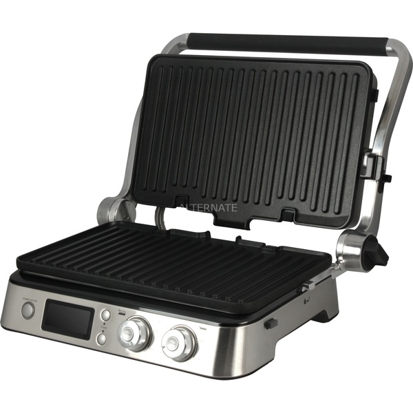 DeLonghi MultiGrill CGH 1020D, Kontaktgrill silber/schwarz, 2.000 Watt