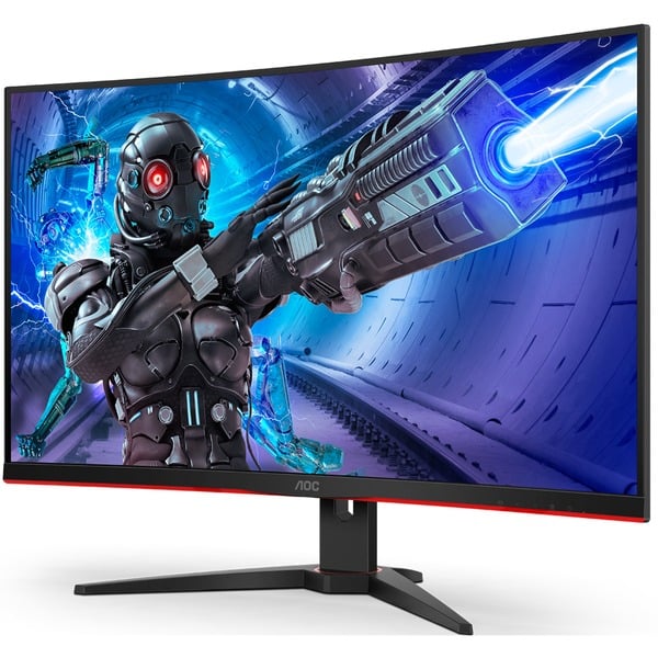 AOC C32G2ZE/BK, Gaming-Monitor 80 cm (32 Zoll), schwarz/rot, FullHD, VA ...